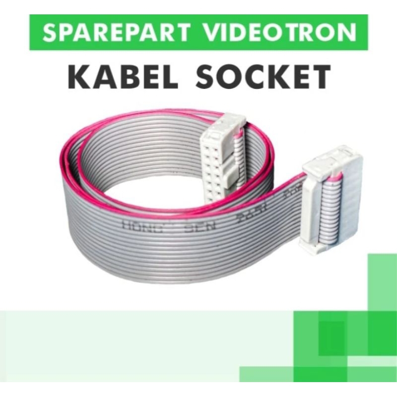 Jual kabel SOCKET IDC/ kabel flat kabel data 16 pin 100cm | Shopee ...