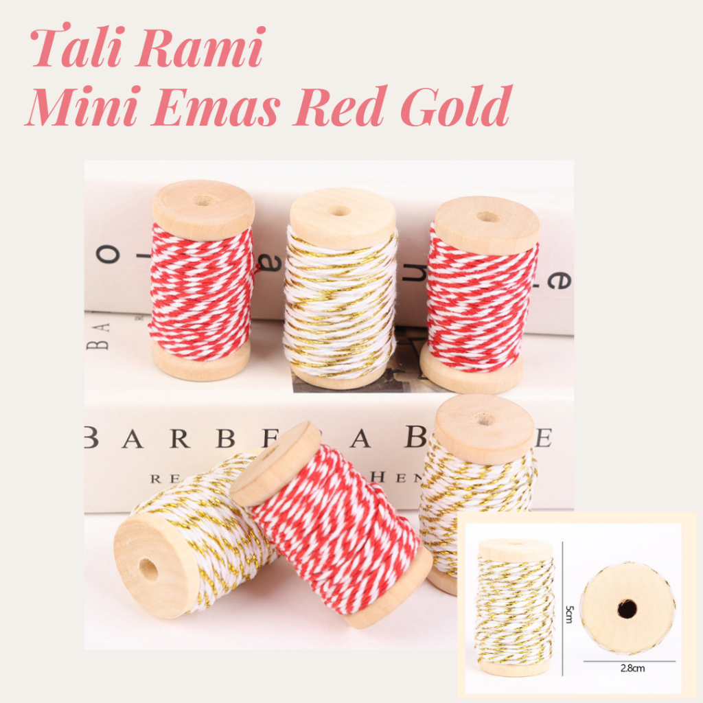 Jual Tali Rami Mini Emas Red and Gold | Shopee Indonesia