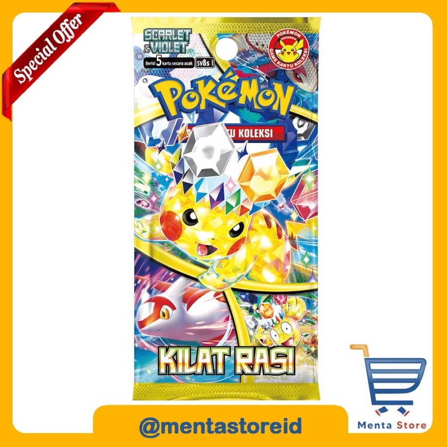 Jual Kartu Pokemon TCG Indonesia - Kilat Rasi Booster Pack sv8s - Pokemon Game Kartu Koleksi ...