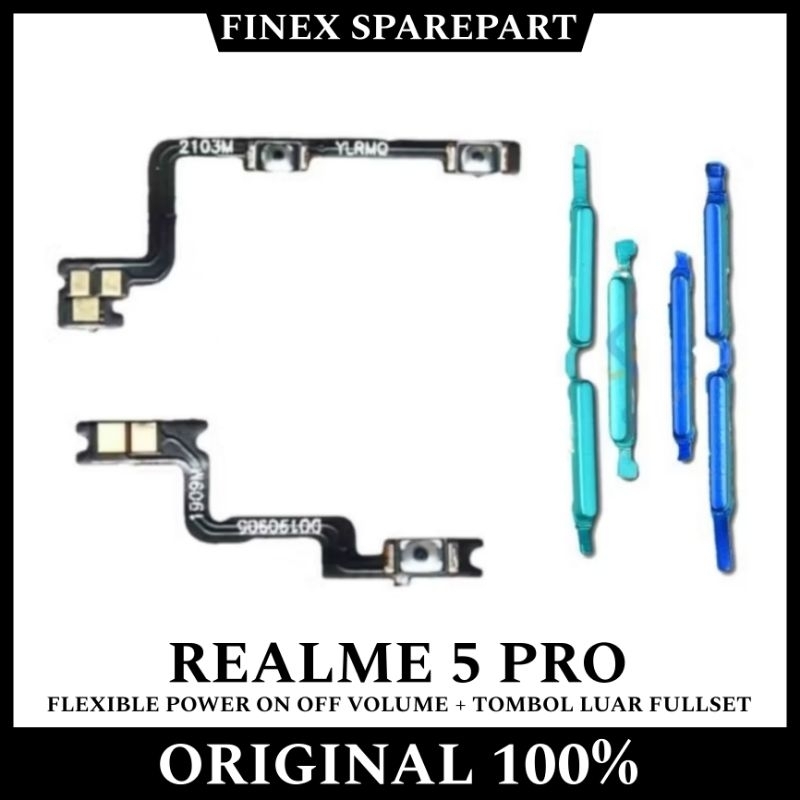Jual PERNIK TOMBOL LUAR POWER ON OFF VOLUME + FLEXIBLE FLEKSIBEL POWER ON OFF VOLUME REALME 5 ...