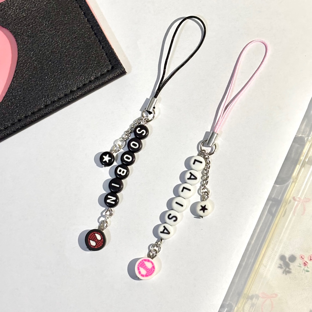 Jual (custom nama) Couple keychain spiderman custom nama | Shopee Indonesia