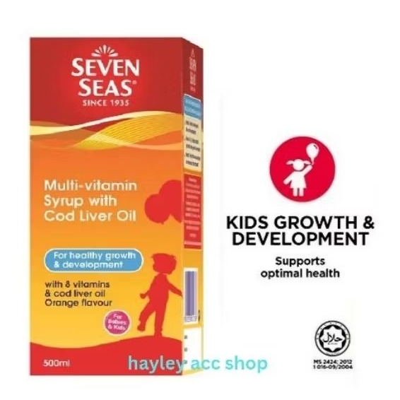 Jual SEVEN SEAS Multivitamin Syrup Cod Liver Oil 500ml MALAYSIA ...