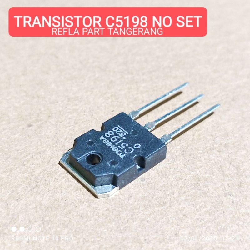 Jual ( 1 BUAH) C5198 2SC5198 2S C5198 Power transistor DD22 Biasa NO ...