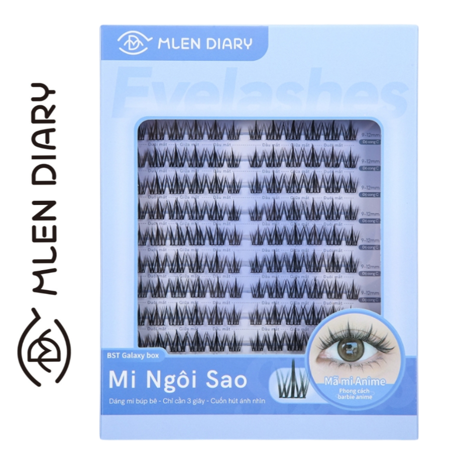 Jual MLEN DIARY Bulu Mata STARS Series C Curl 9-12mm - MAX (1 PAK ISI ...