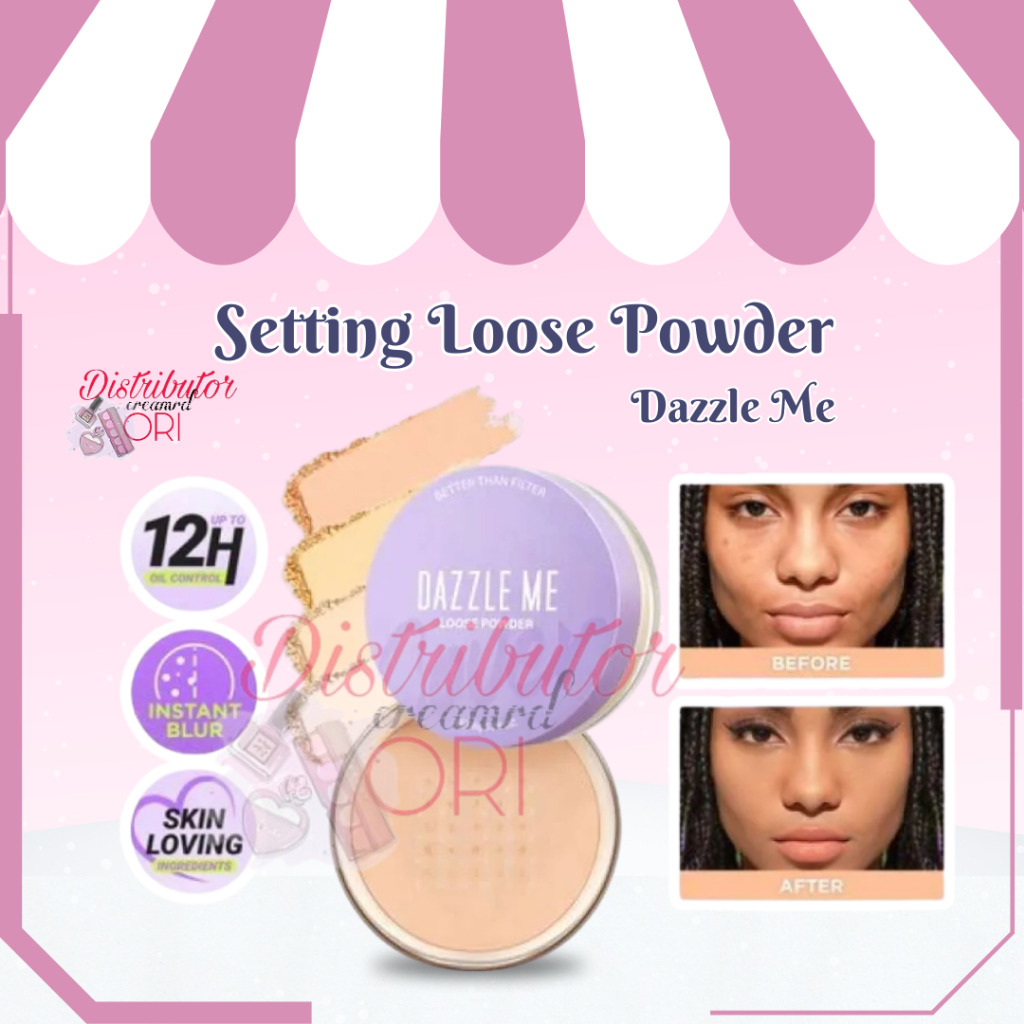 Jual DAZZLE ME Always Setting Loose Powder BPOM | Super Soft Smooth ...