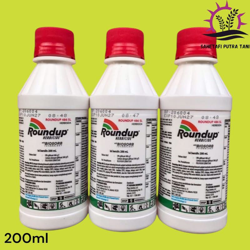 Jual ROUNDUP 200 Mili HERBISIDA PEMBASMI RUMPUT LIAR & GULMA Bisa Bayar ...