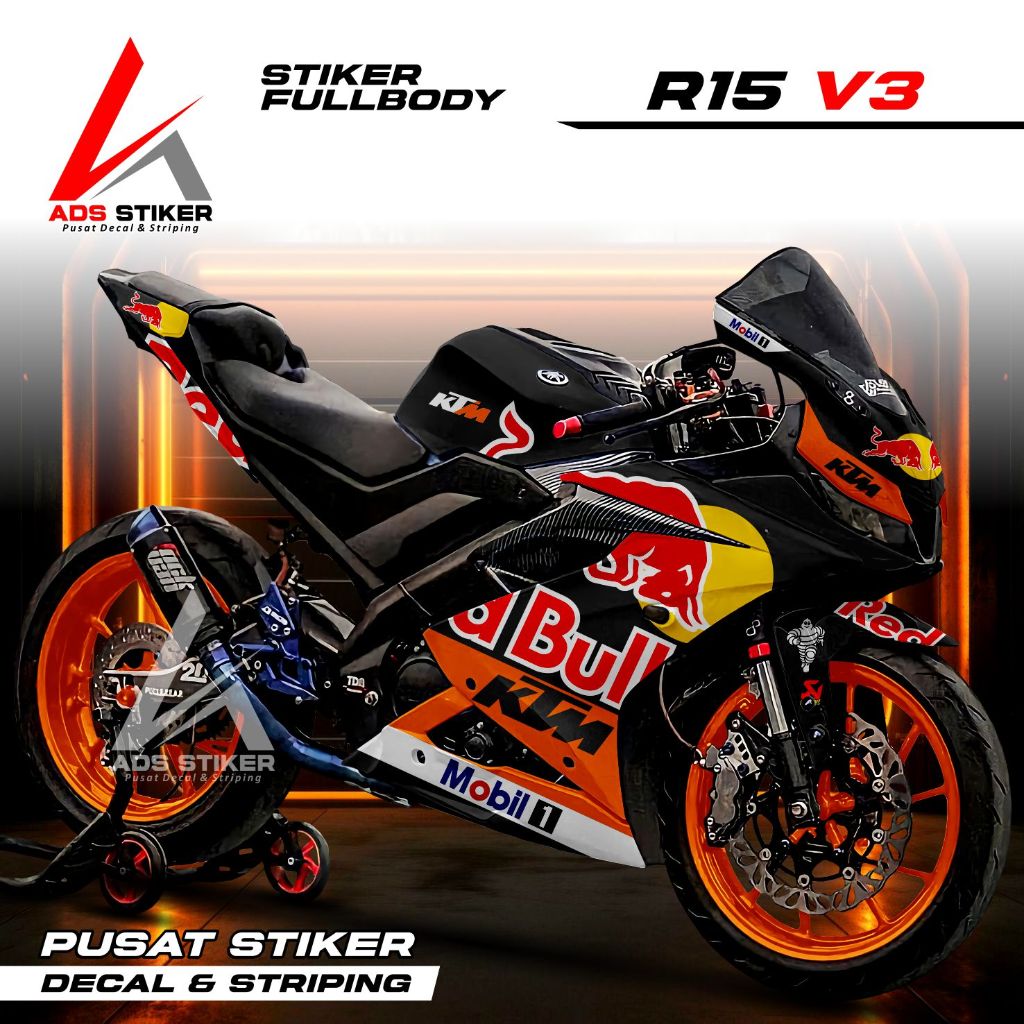 Jual TERBARU Stiker Striping Decal R15 V3 Full Body - Sticker Yamaha ...