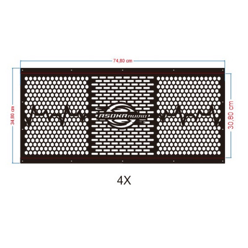 Jual Grill Sound System Custom 66 x 51.5 cm | Shopee Indonesia