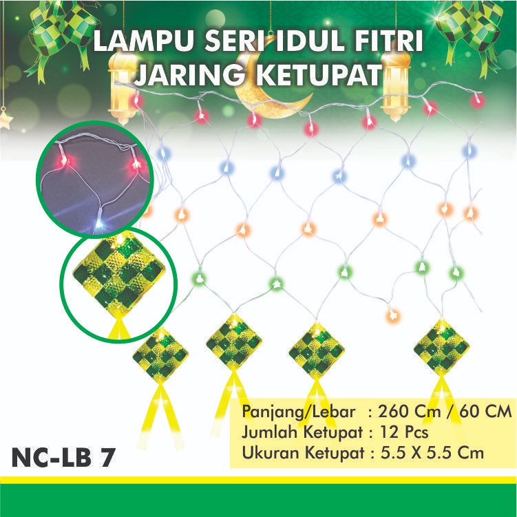 Jual NC LB7 LAMPU JARING IDUL FITRI / LAMPU LEBARAN / LAMPU KETUPAT ...