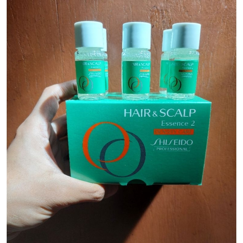 Jual Shiseido vitamin rambut hair & scalp essence 2 density care hair ...