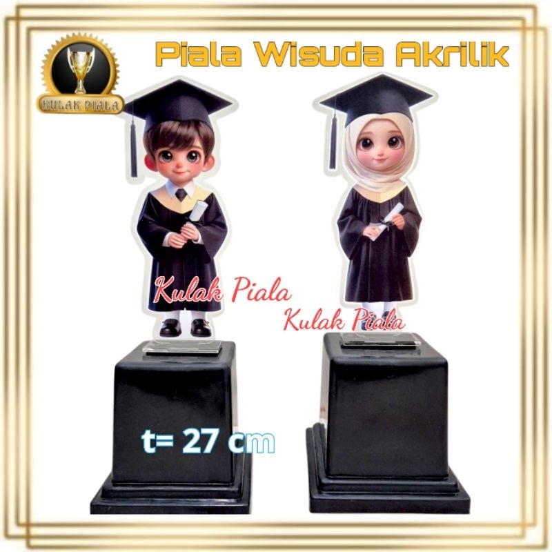 Jual PIALA WISUDA PAUD TK / KADO TROPHY AKRILIK / PENGHARGAAN ANAK ...