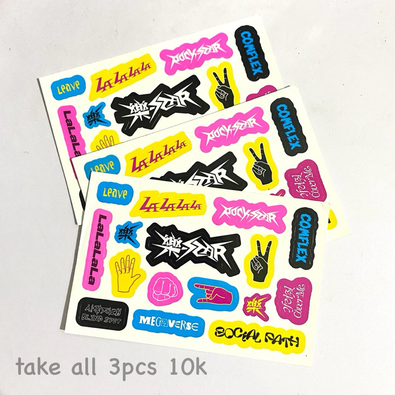 Jual Sticker Rockstar Stray Kids | Official SKZ from Album Only 5star ...