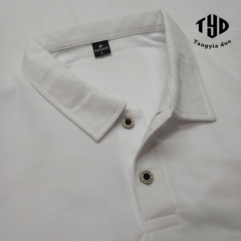 Jual TANGYIA DUO - Kaos Kerah Polo Shirt Polos Kancing Depan Matching ...
