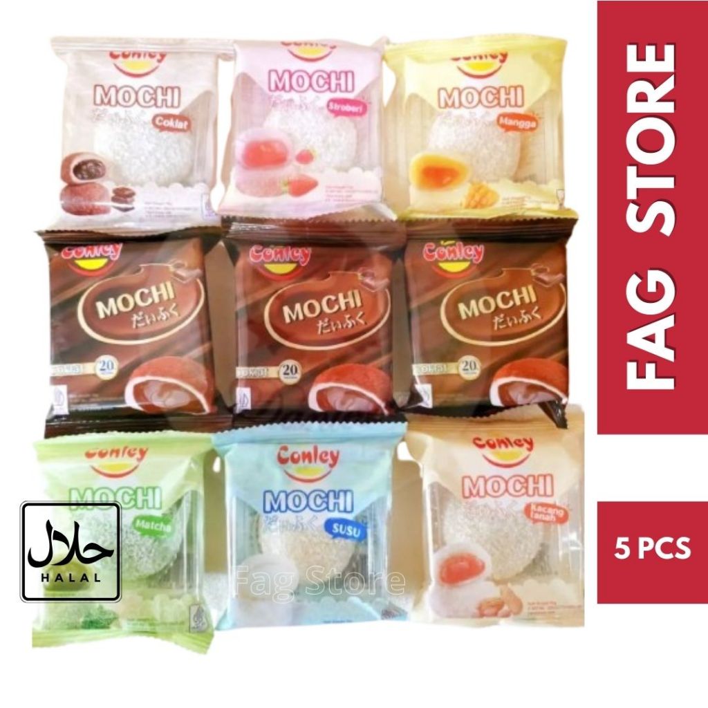 Jual Kue mochi conley 5PCS X 30gram jepang cemilan enak snack anak ...
