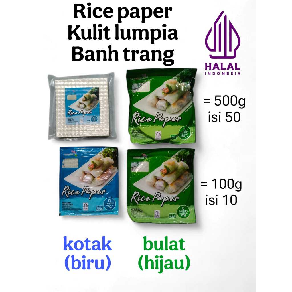 Jual Halal Banh Trang High Quality Rice Paper 22 cm / Rice Paper ...