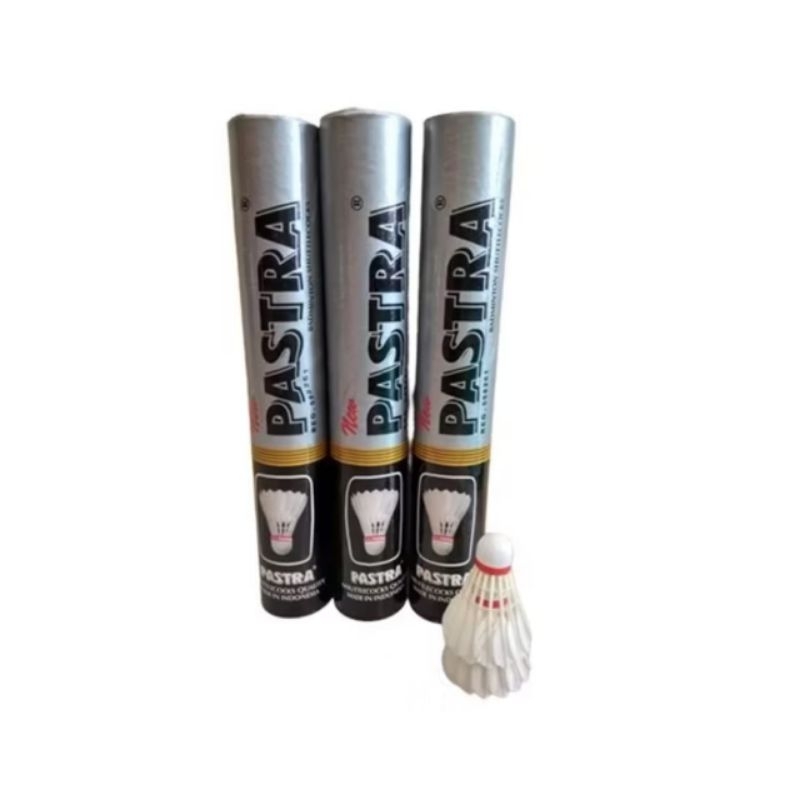 Jual SHUTTLECOCK BADMINTON PASTRA SILVER HITAM ORIGINAL 1 SLOP 12 PCS ...
