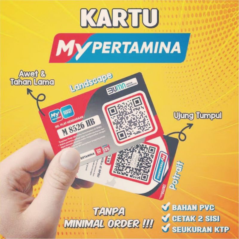 Jual Kartu My Pertamina Bahan PVC Card Sehari Jadi Tebal | Shopee Indonesia