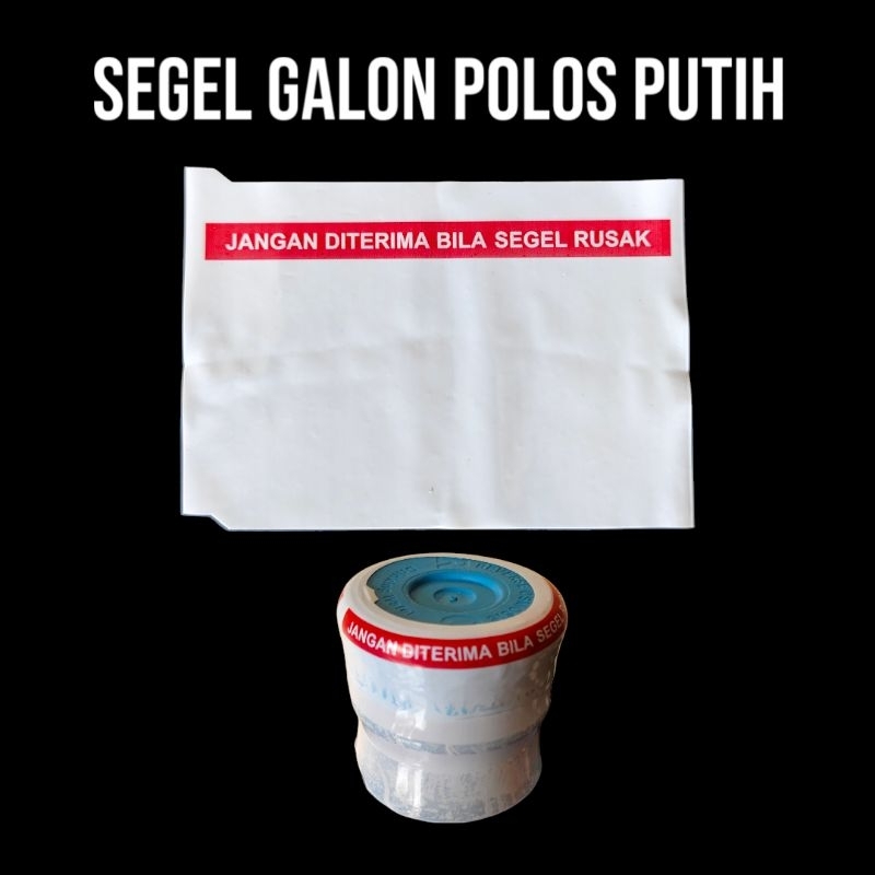 Jual Segel Galon Polos Putih List Merah Isi 200 Lembar (Bahan Tebal ...