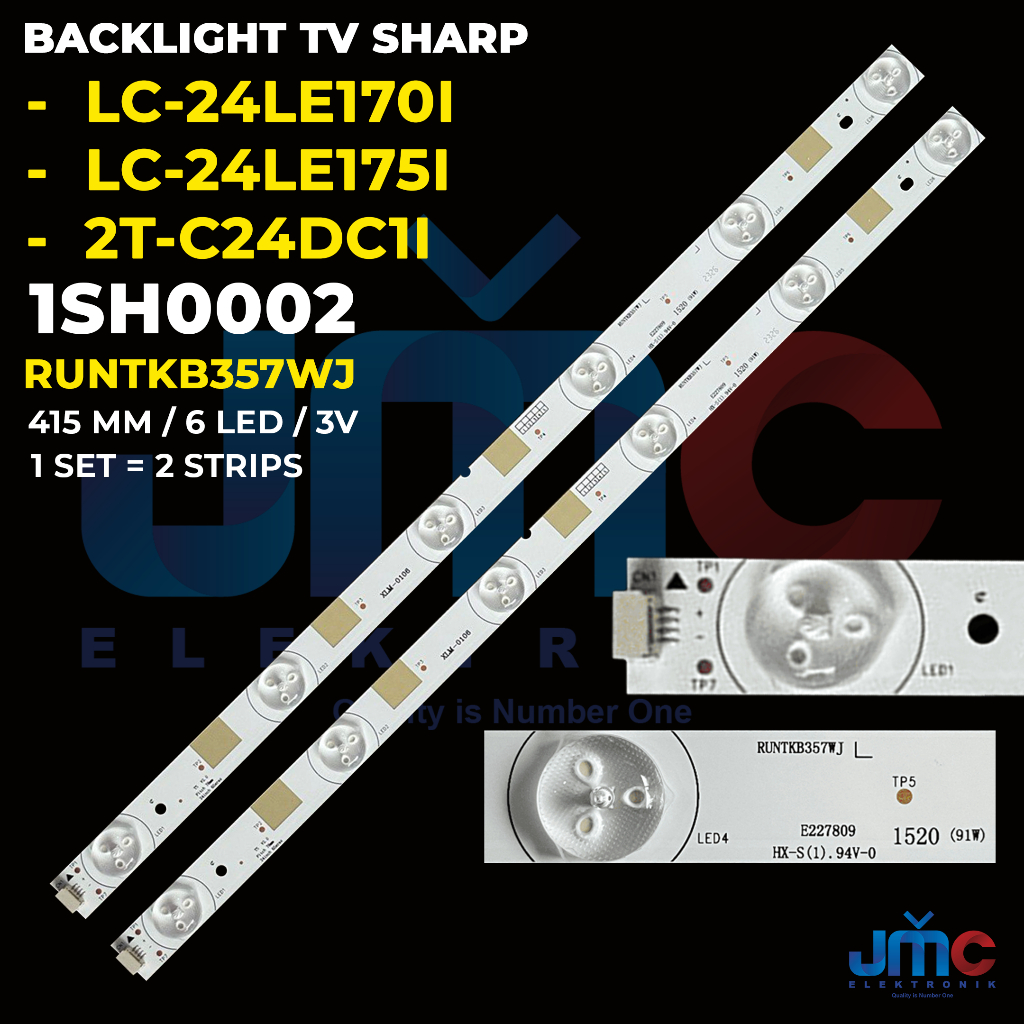 Jual Backlight TV SHARP 24 inch LC-24LE170i LC-24LE175i 2T-C24DC1I ...