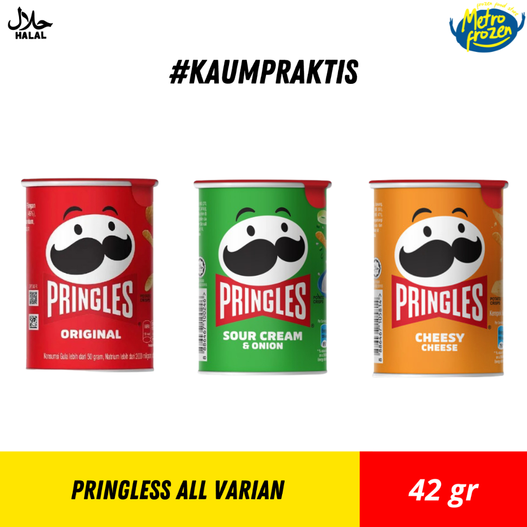 Jual PRINGLES ALL VARIAN 42gr //potato chips pringles //kentang gandum ...