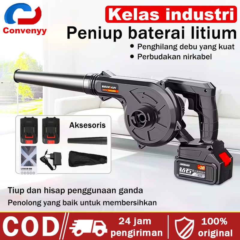 Jual CONVENYY Mesin Blower Tangan Hand Blower kekuatan tinggi Cordless ...