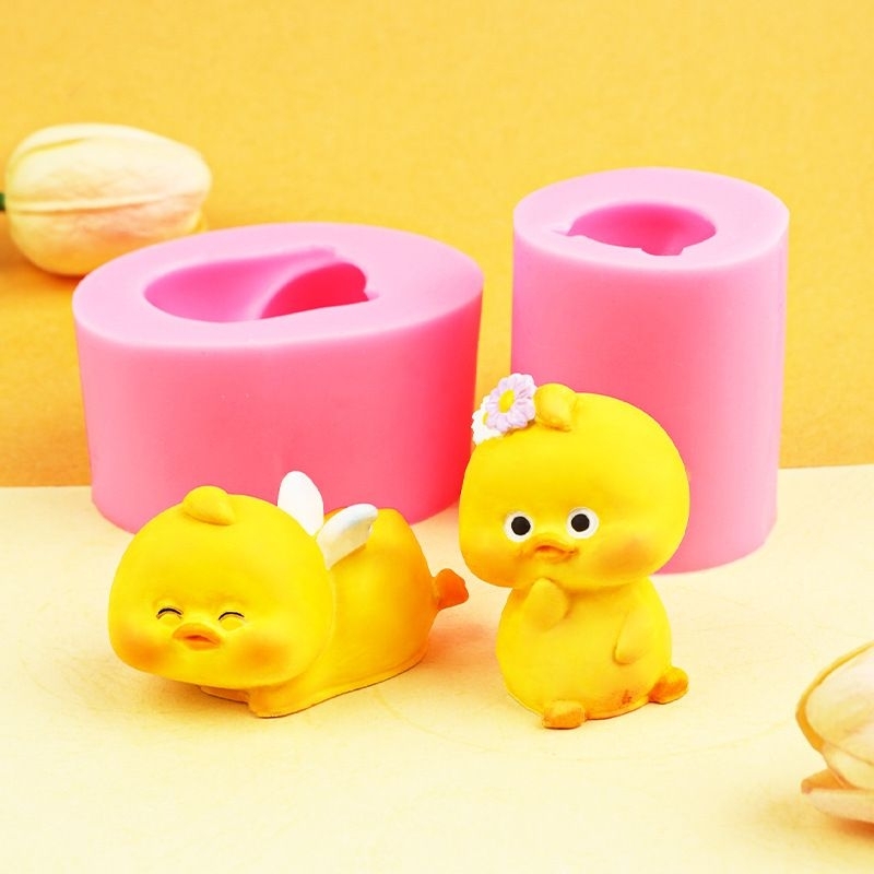 Jual RB Cetakan Bebek Besar 3D Silikon Kue Fondant Puding Coklat Jelly ...