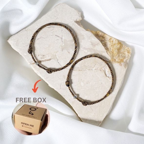 Jual Gelang Couple Saka simple Aestetic barang manik Stainless capel ...