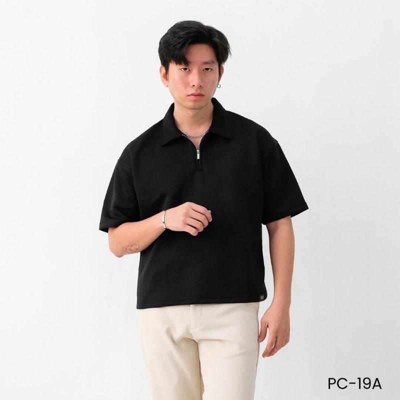 Jual PC-19 Zuma Zipper Boxy Polo Shirt | Shopee Indonesia