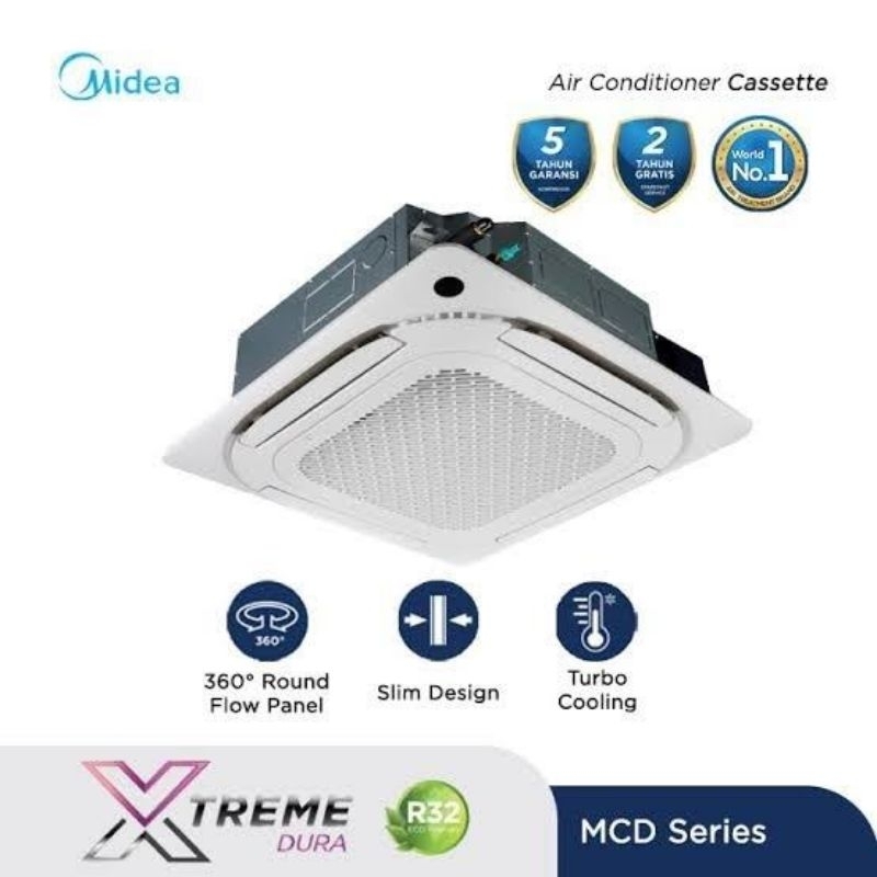 Jual AC Cassette 5 Pk Midea MCD48CRN2 AC Cassette Midea 4 Way New MCD ...