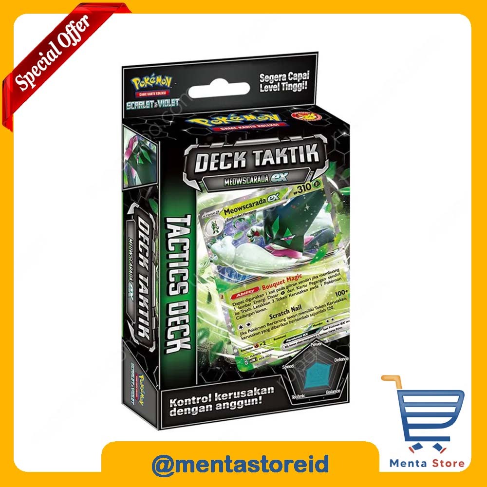 Jual Kartu Pokemon TCG - Deck Taktik Meowscarada ex svTM - Starter Deck ...