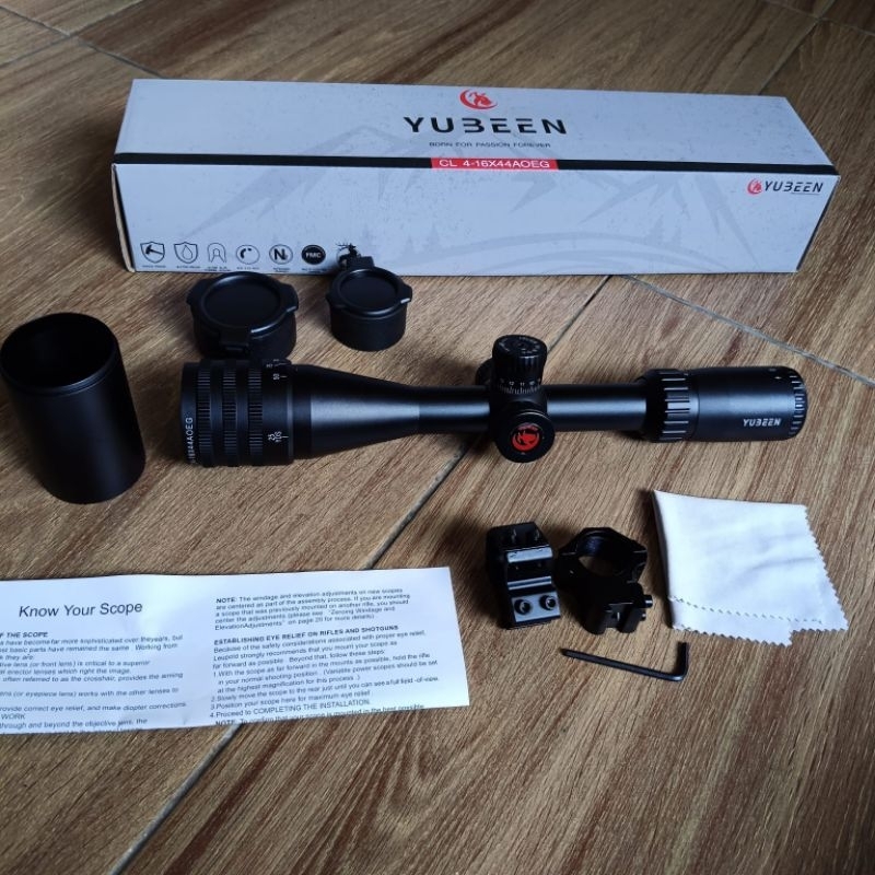 Jual Telescope yubeen CL 4-16x44 aoe | Shopee Indonesia