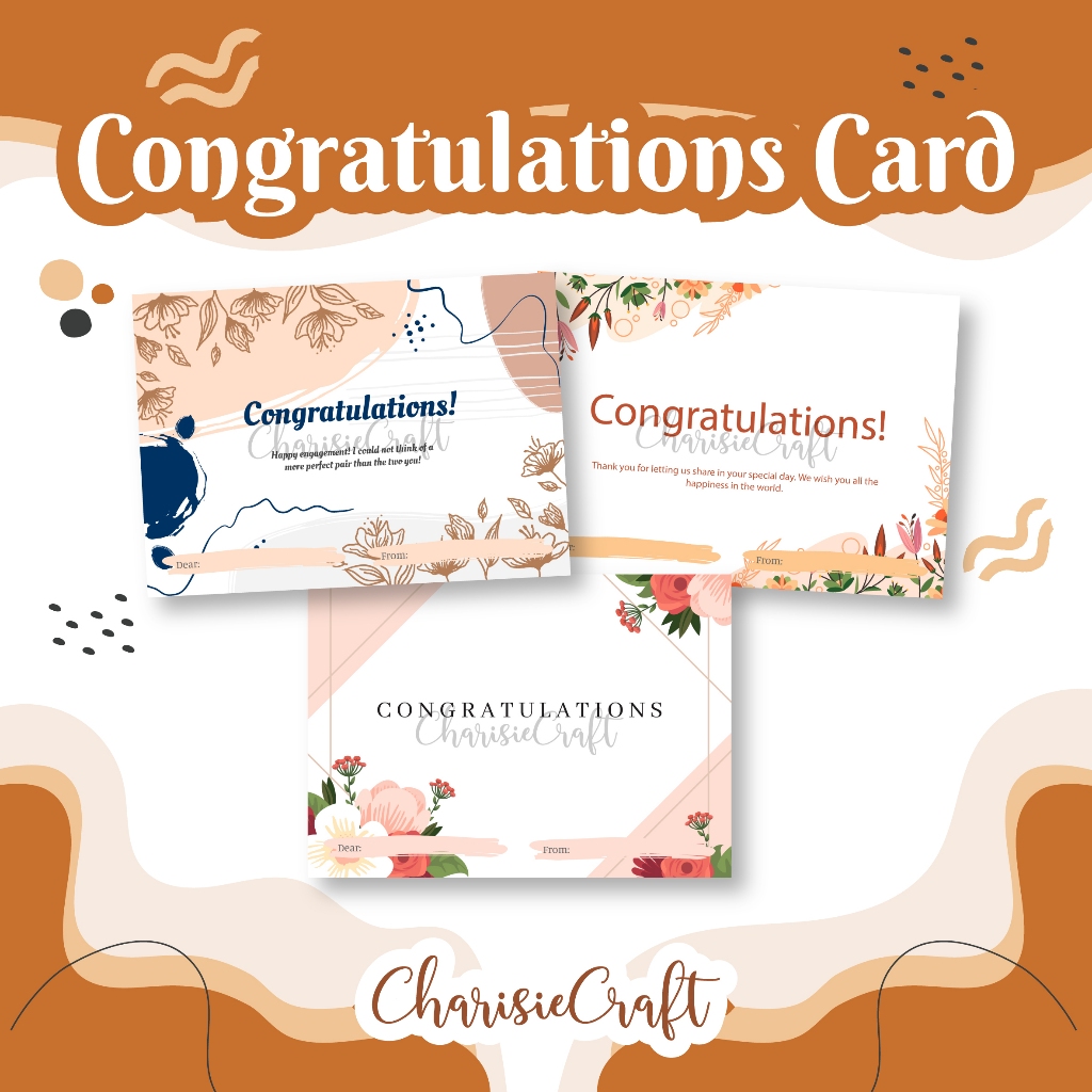 Jual Kartu ucapan congratulations/Greeting card/Gift card/Kartu congratulations/Graduation card ...