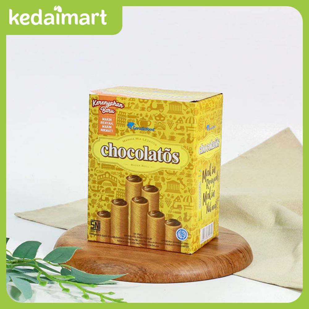 Jual Chocolatos Wafer Roll Cokelat Isi 24 x 7 Gram | Shopee Indonesia