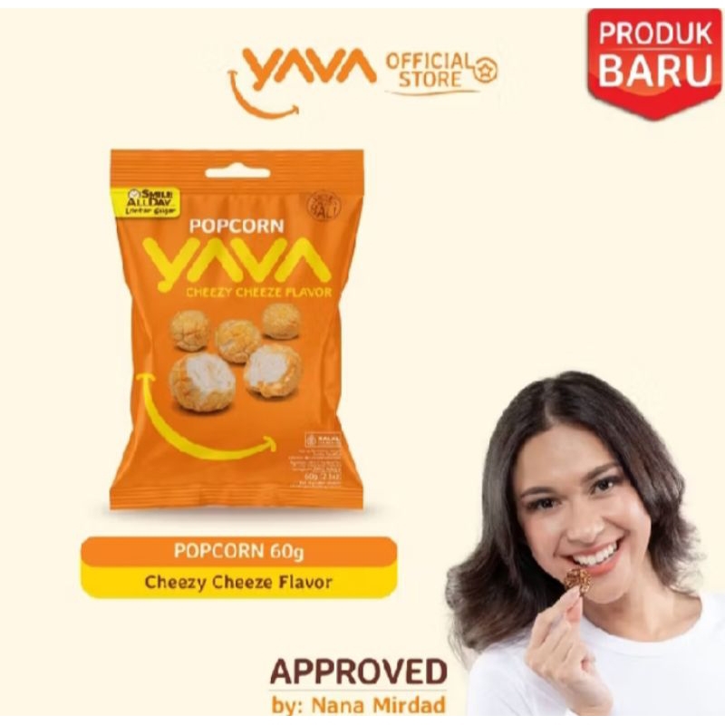 Jual POPCORN YAVA CHEEZY CHEEZE FLAVOR | Shopee Indonesia