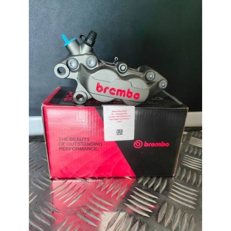 Jual Kaliper BCL Brembo 4P 4 Piston 1 Pin Kanan / Kiri Warna Abu Abu Bonus Breket | Shopee Indonesia