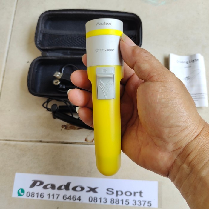 Jual Padox Senter Selam Skywoods D7 Diving Dive Torch Scuba Spearfishing Lampu Sorot Tahan Air ...