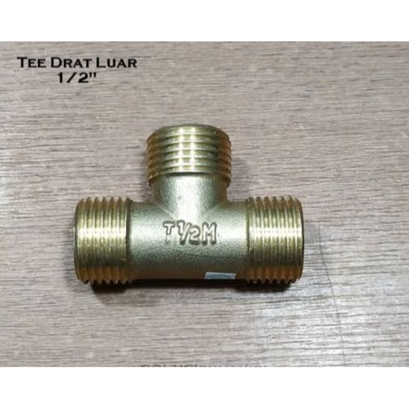 Jual Tee Drat Luar AP 1/2 Kuningan Sambungan kran | Shopee Indonesia