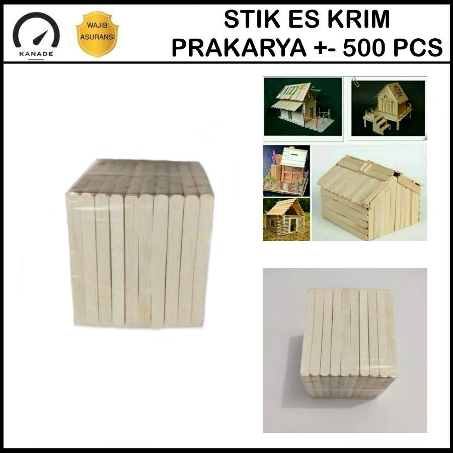 Jual Stick Es Krim Prakarya 1 Pak (-+500 Ps) Stik Kerajinan Stik Polos ...