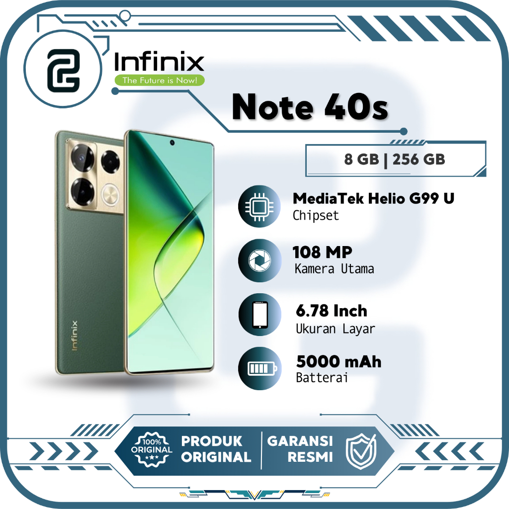 Jual Infinix Note 40s [8GB/256GB] "Curved Display" Smartphone Original ...