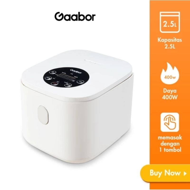 Jual Gaabor Rice Cooker 1L Penanak Nasi 4 - 5 Porsi - Putih | Shopee ...