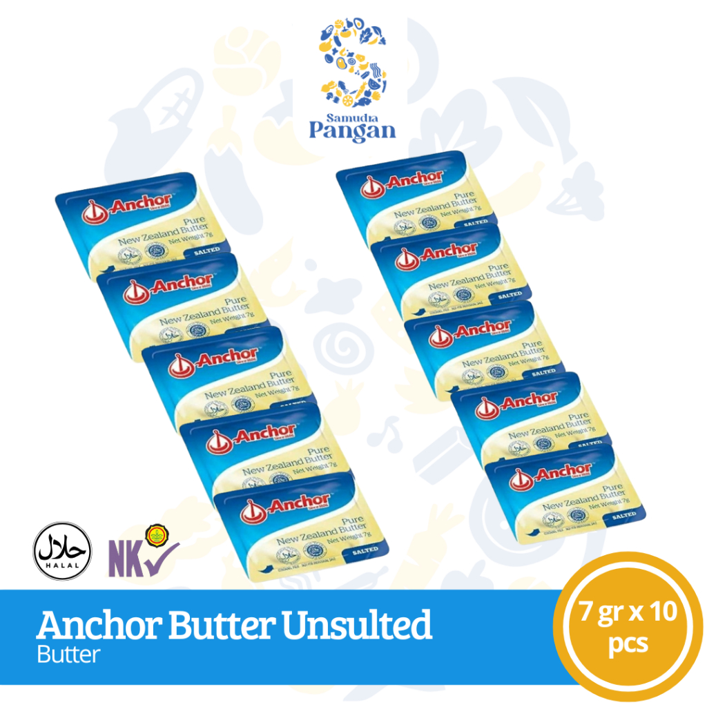 Jual Bundling 10 pcs Anchor Unsalted Butter 7 gram | Shopee Indonesia