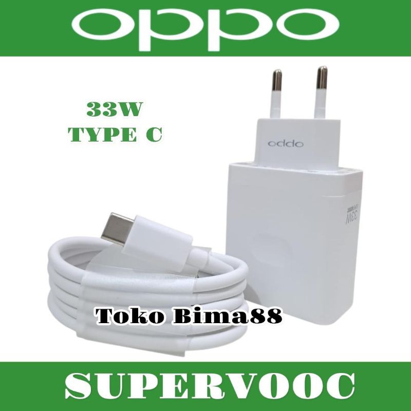 Jual Charger Casan OPPO SUPERVOOC 33W Reno 7 8 8T A57 A74 A76 A77s Type ...