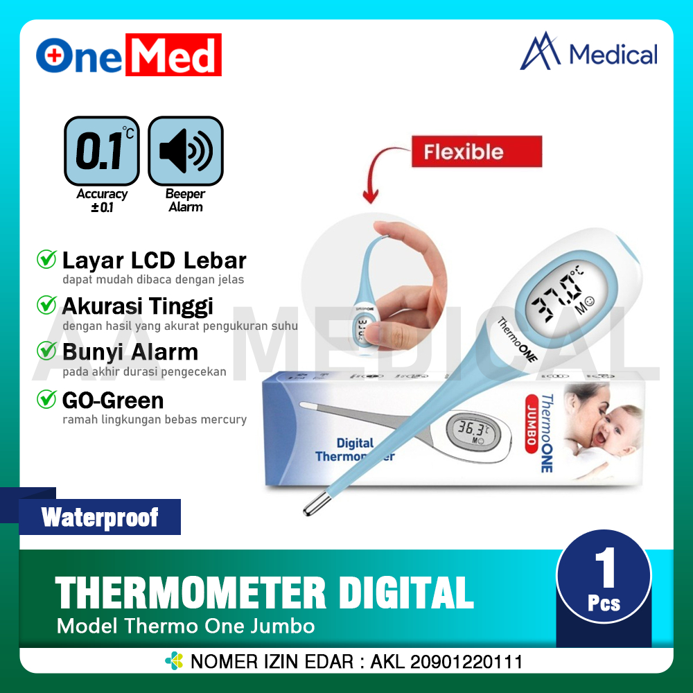 Jual ONEMED ThermoOne Jumbo Thermometer Digital Alat Cek Suhu Tubuh ...