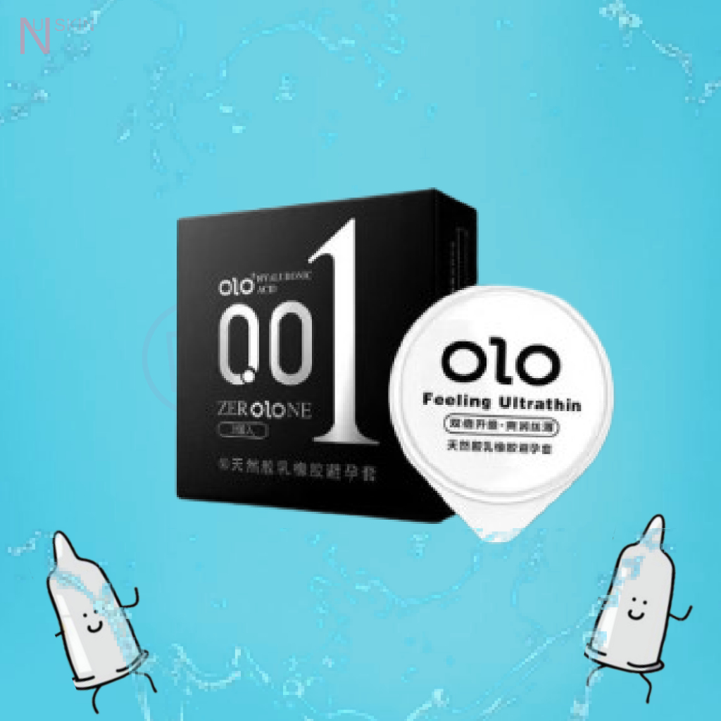 Jual Condom OLO 001 isi 3 Pcs English Version kondom Dengan 2 Sensasi Bahan Latex Natural Ultra ...