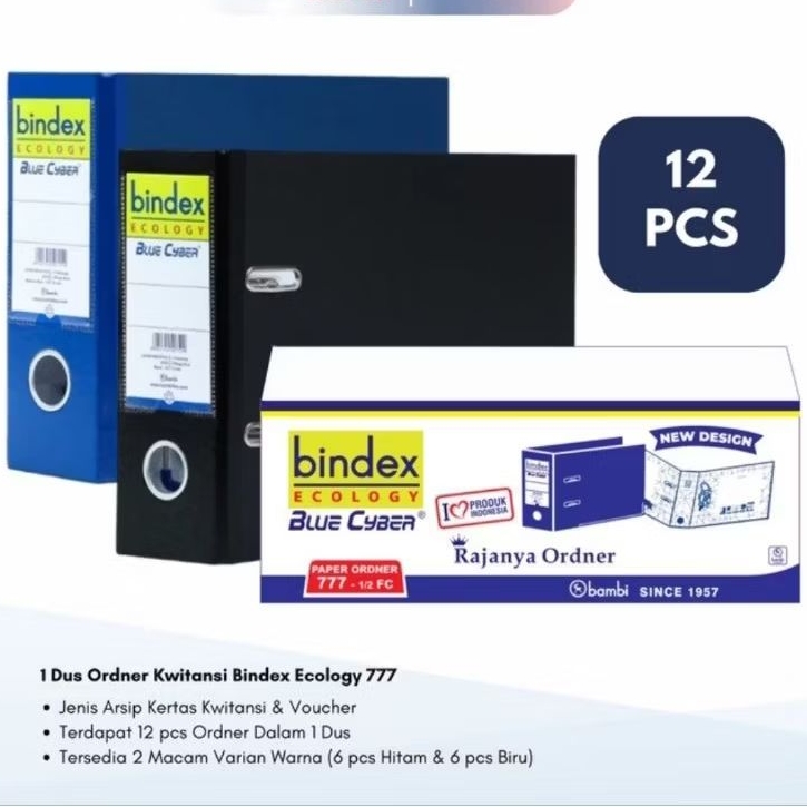 Jual Odner bindex 777 Kwitansi 75 mm [Dus] isi 12 pcs | Shopee Indonesia