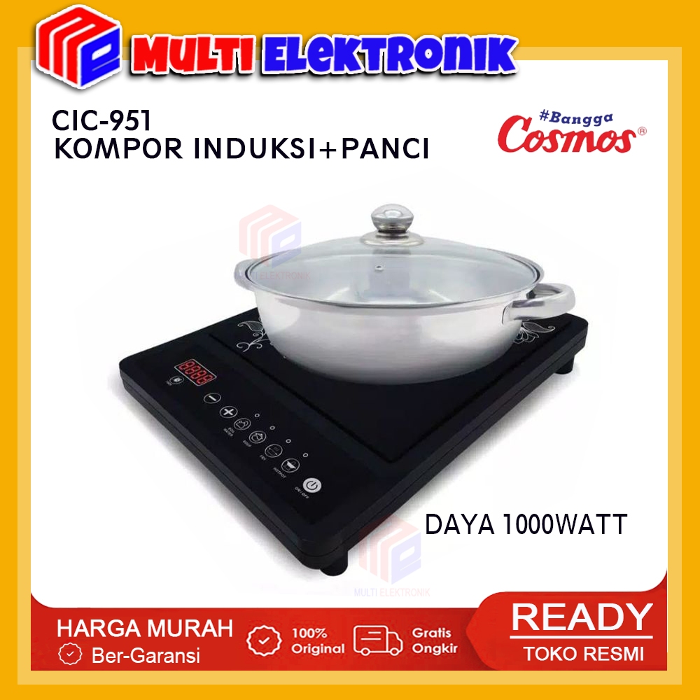 Jual Cosmos Kompor Induksi Listrik 1 Tungku CIC951 / CIC-951 Free Panci Steam Pot | Shopee Indonesia
