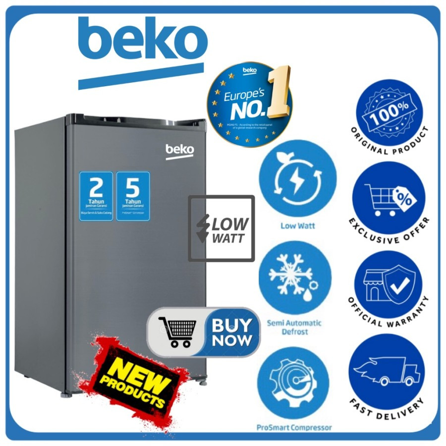 Jual BEKO KULKAS 1 PINTU 100L RS10130SMD | Shopee Indonesia