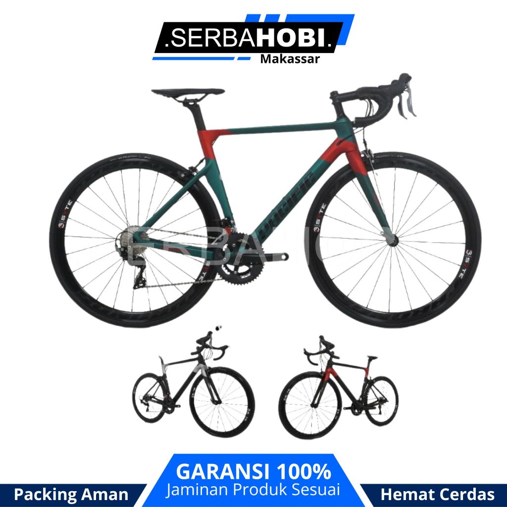 Jual Sepeda Roadbike Pacific VARILUX 5.0 700c Body Full Carbon Ringan ...
