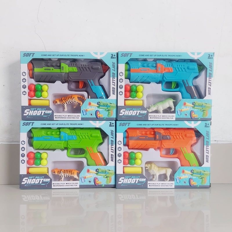 Jual Mainan Tembak Tembakan 2 in 1 Pluru Busa & Bulat Plastik - Blaster ...