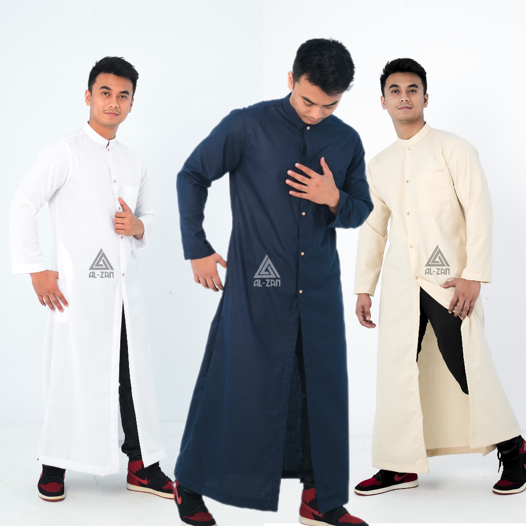 Jual Jubah slimfit gamis pria jubah belah jubah rompi jubah luaran ...